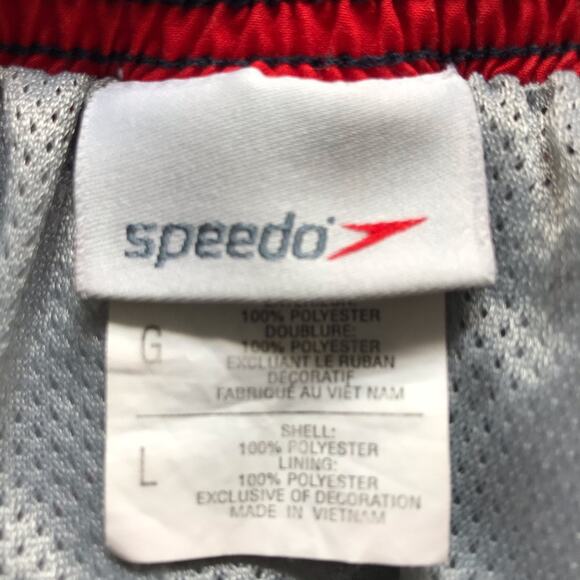 Speedo | Swim | Speedo Board Shorts Large White Red Blue Tan Plaid ...